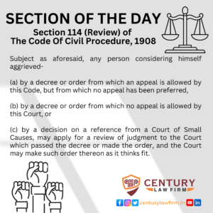 section-114 review of the code of civil procedure 1908