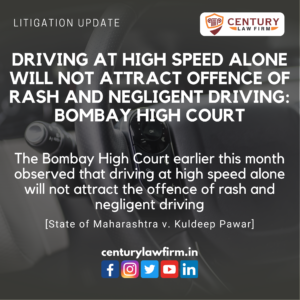 Driving at high speed alone will not attract offence of rash and ...