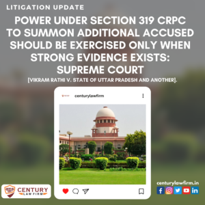 Power under Section 319 CrPC to summon additional accused should be ...
